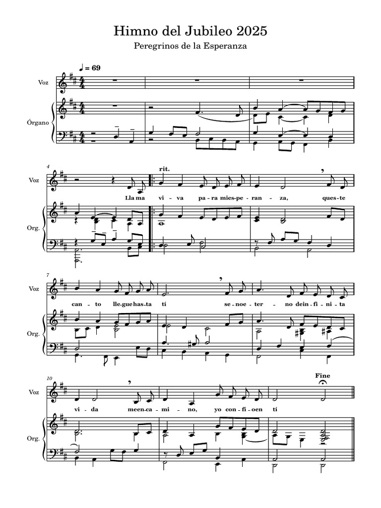 Himno Del Jubileo 2025 | PDF