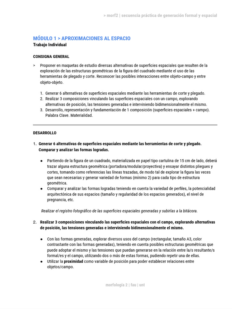 2021_SECUENCIA PRACTICA_MODULO 1_enunciado V1 | PDF | Geometría