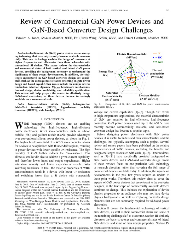 Review of Commercial GaN Power Devices and GaN-Based Converter Design ...