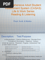CASAS Test Score Ranges Overview | PDF | Educational Assessment And ...