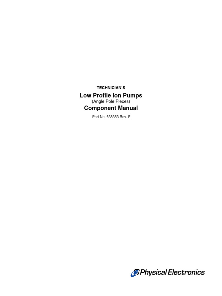 Files - Pumps - Ion Pumps - Other Ion Pumps - Physical Electronics Low Profile Ion Pump ...