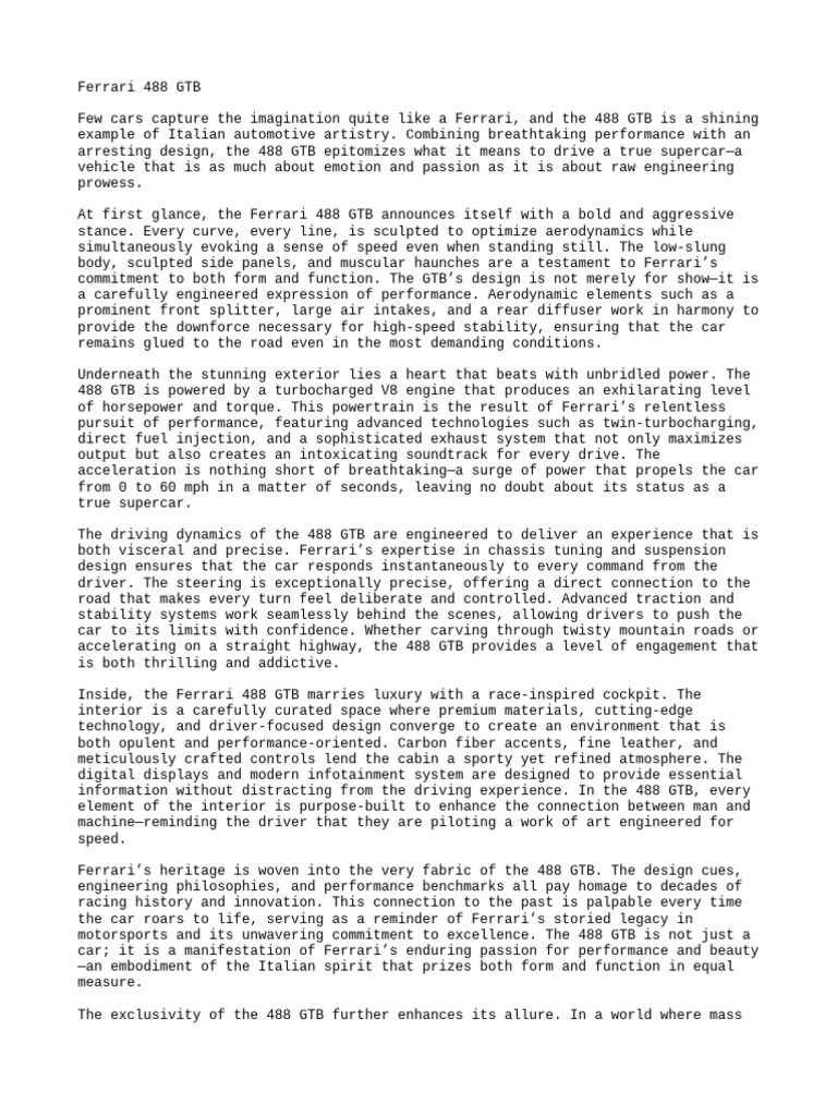 ferrari | PDF | Ferrari | Vehicle Technology