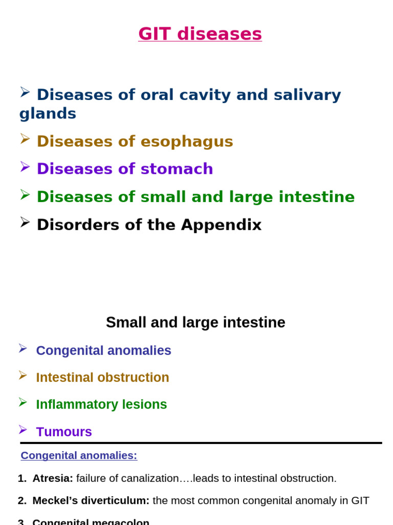 Overview of Gastrointestinal Diseases | PDF | Colorectal Cancer | Crohn ...