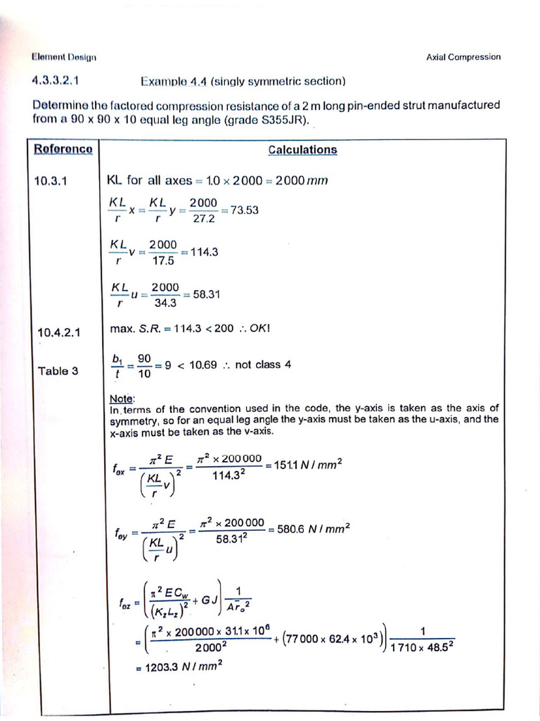 Axial Compression - Example-4 | PDF