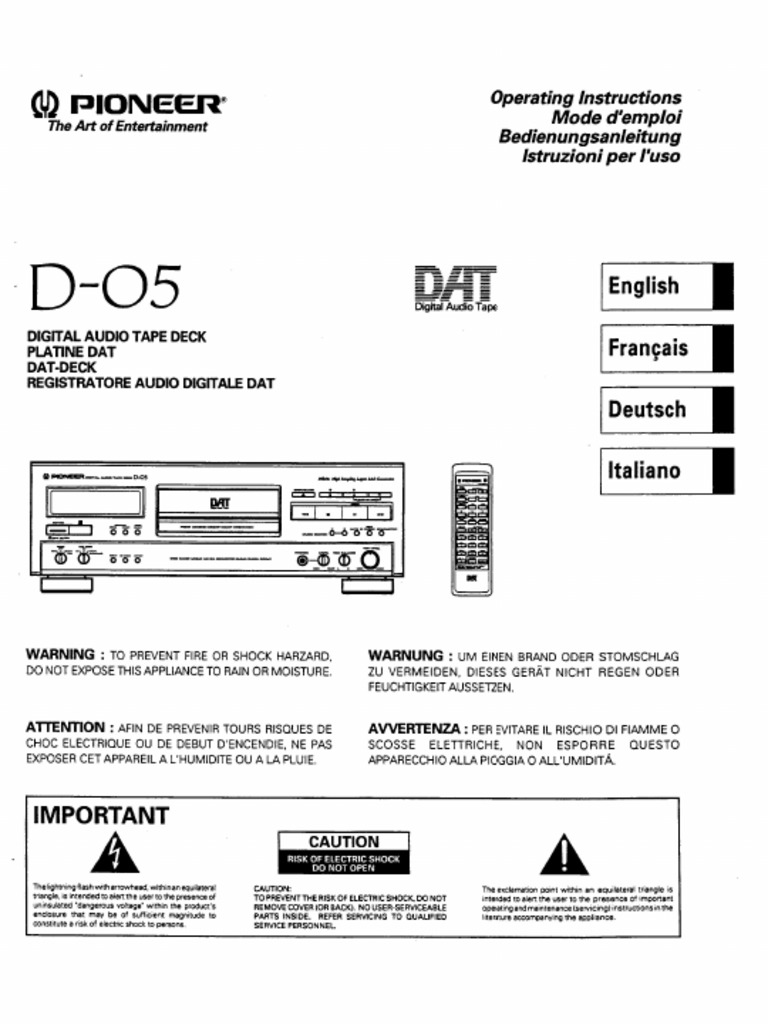 d05 Om Pioneer en FR de It | PDF