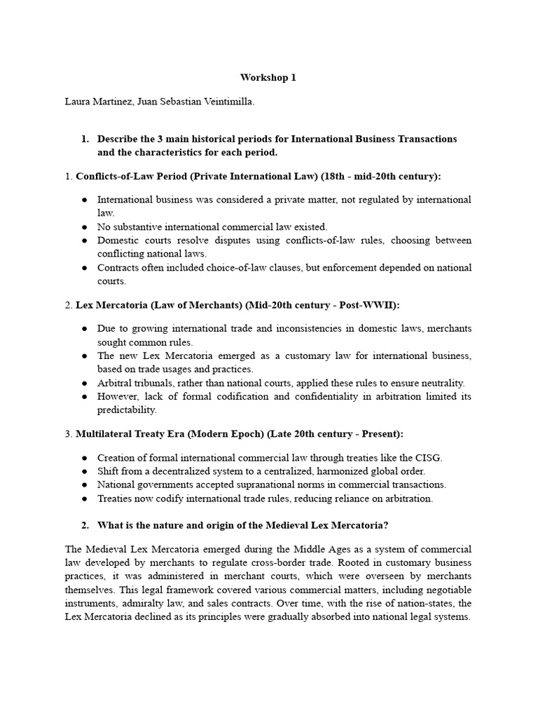 Workshop 1 Contratacion Intl | PDF | Arbitration | Justice