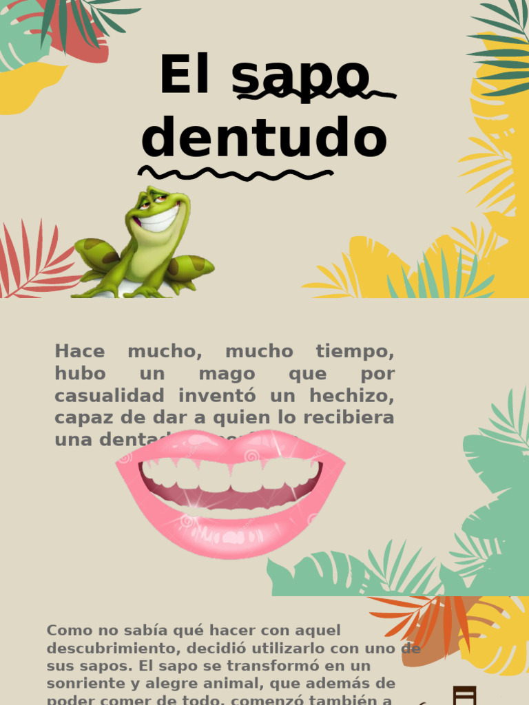 El Sapo Dentudo Y Su Lección Pdf