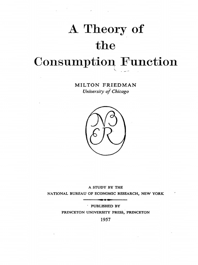 A_theory_of_the_consumption_function | PDF | Consumption (Economics ...