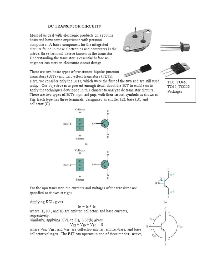 Transistor Analysis | PDF | Bipolar Junction Transistor | Transistor