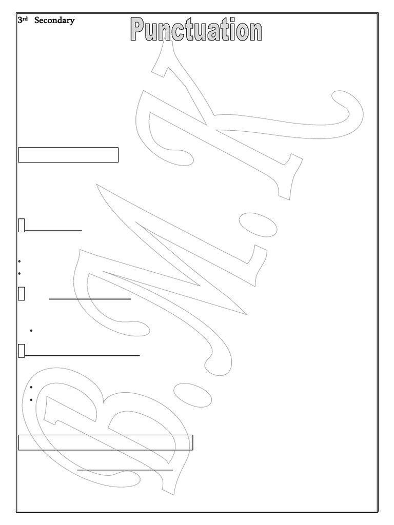 Punctuation Marks | PDF | Bracket | Ellipsis