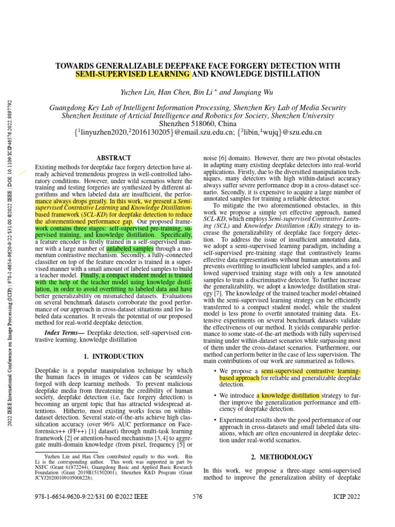 Towards_Generalizable_DEEPFAKE_Face_Forgery_Detection_with_Semi-Supervised_Learning_and ...