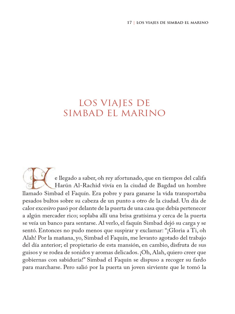 Las Mil y Una Noches SIMBAD | PDF