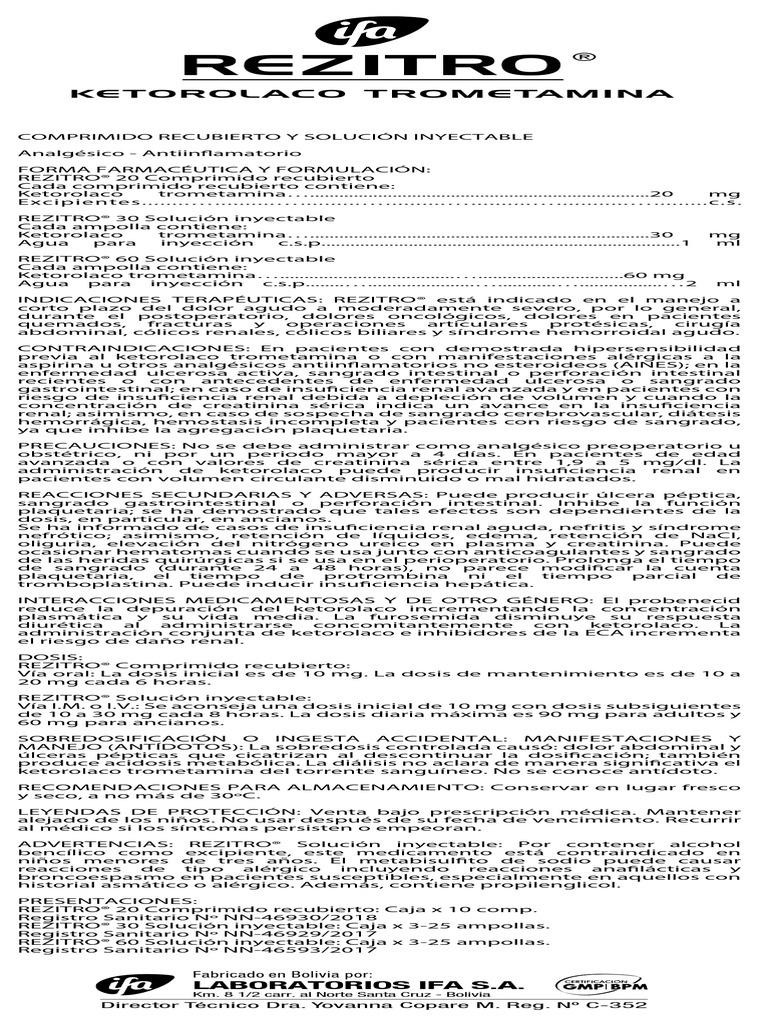 QUINOSIL 750 MG | PDF | Especialidades Medicas | Medicina CLINICA
