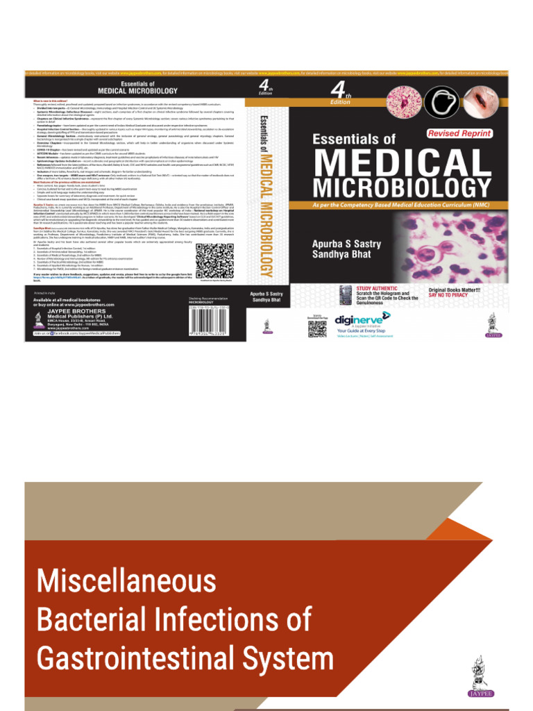 Chapter 43 - Miscellaneous Bacterial Infections of GIT | PDF ...