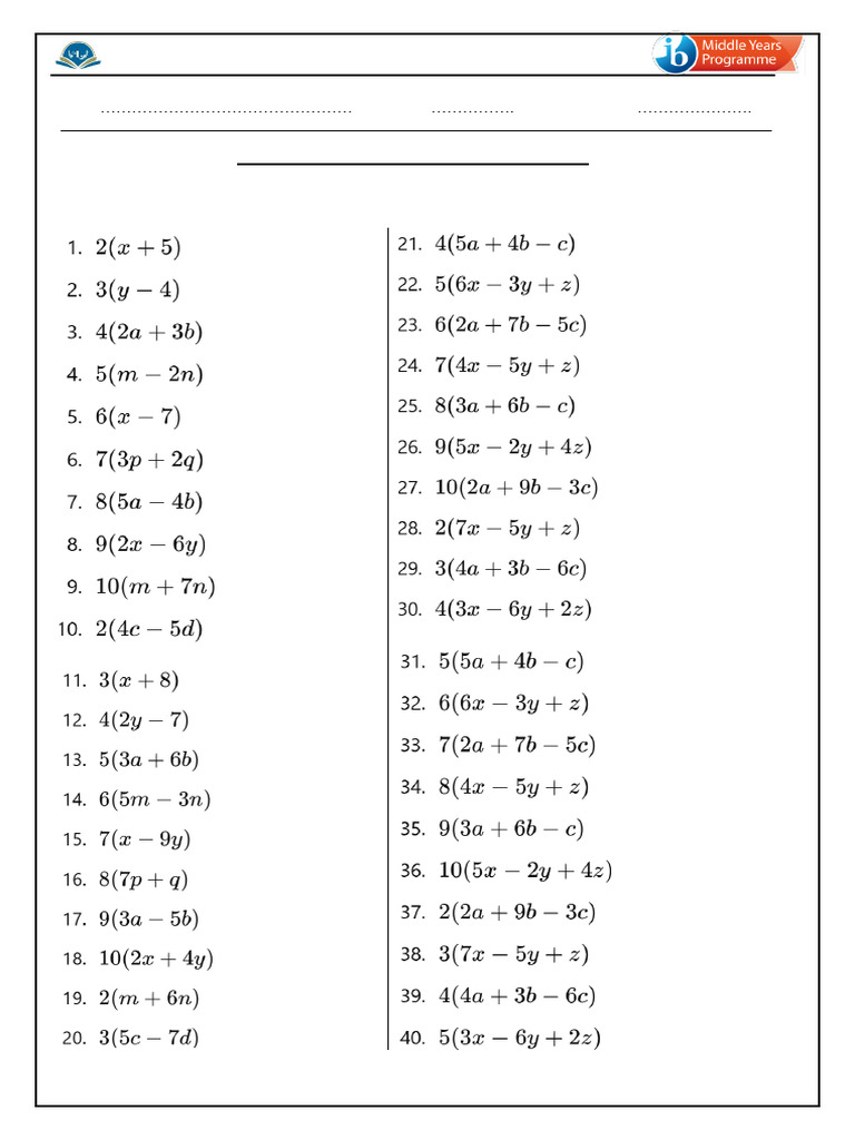 Homework9-Simplifying Expressions Part5 | PDF