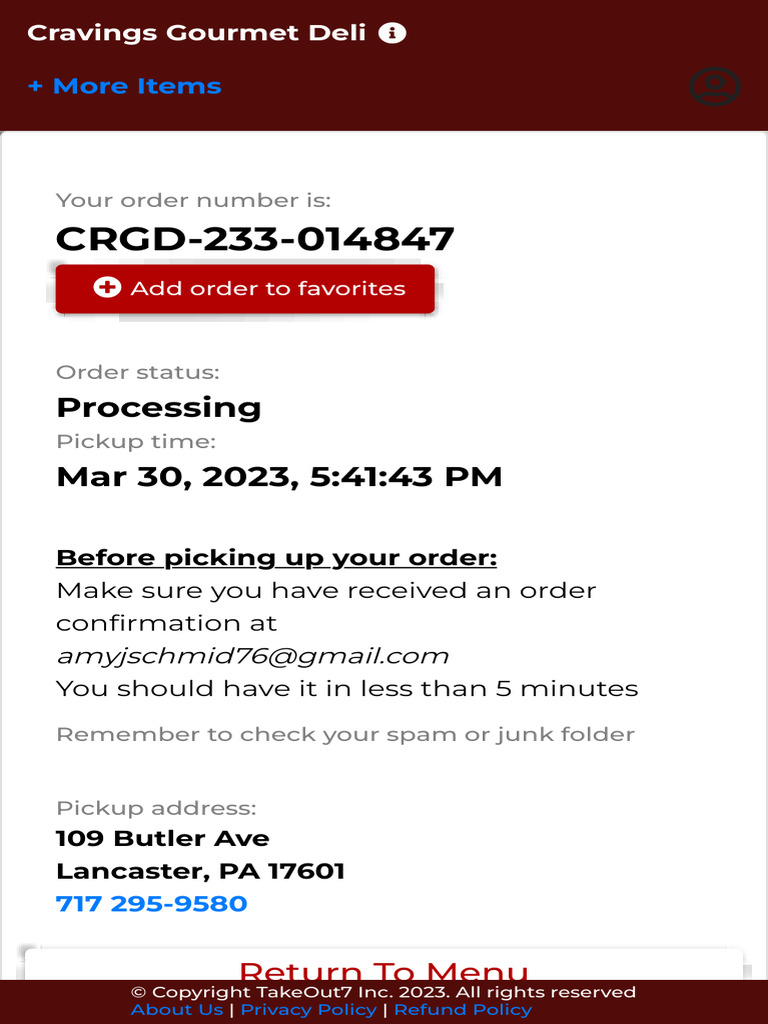 Order Placed | PDF