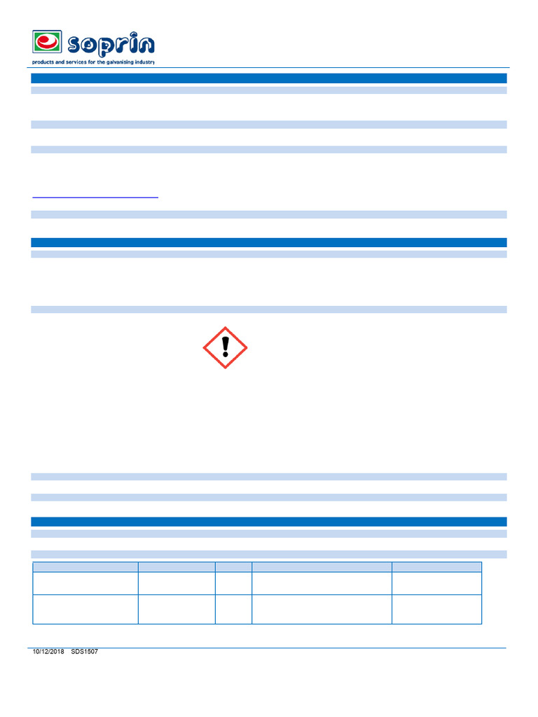Flux Zinc Safety Data Sheet (SDS) | PDF | Firefighting | Magnesium
