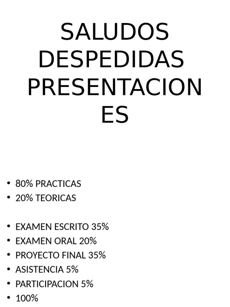 Saludos Despedidas y Presentaciones | PDF | Adjetivo | Verbo
