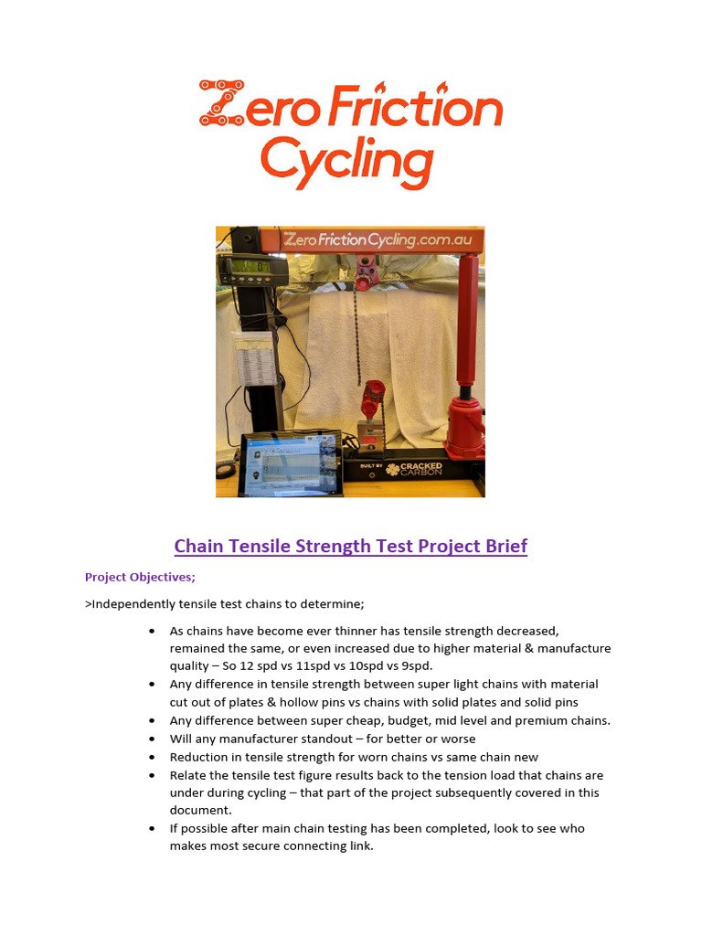 Chain Tensile Strength Testing Overview | PDF | Strength Of Materials ...