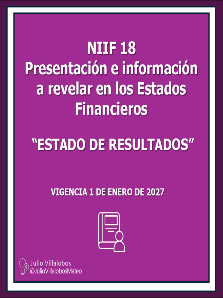 NIIF 18 - Cambios en El Estado de Resultados | PDF | normas ...
