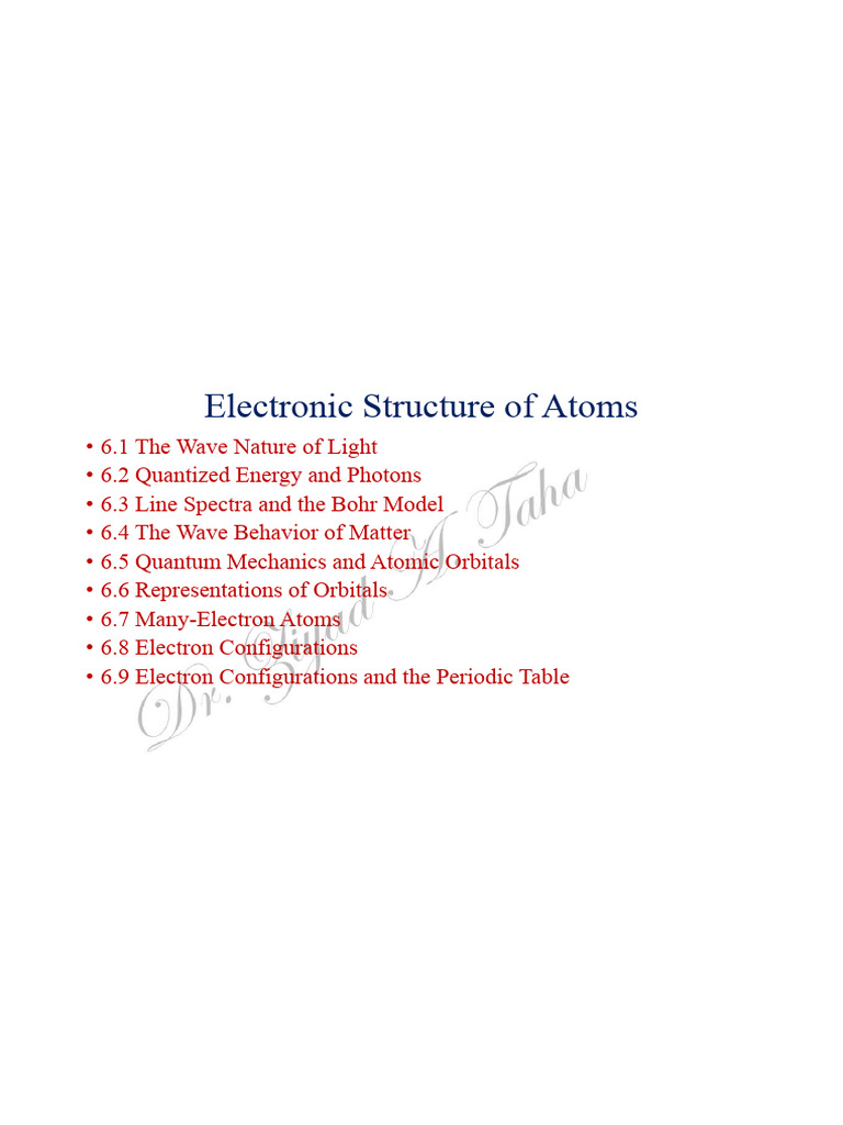 Understanding Atomic Electronic Structure | PDF | Atomic Orbital ...