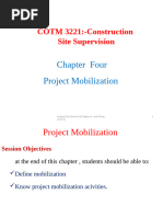 Mobilization Plan For Construction Project Sample | PDF | Business
