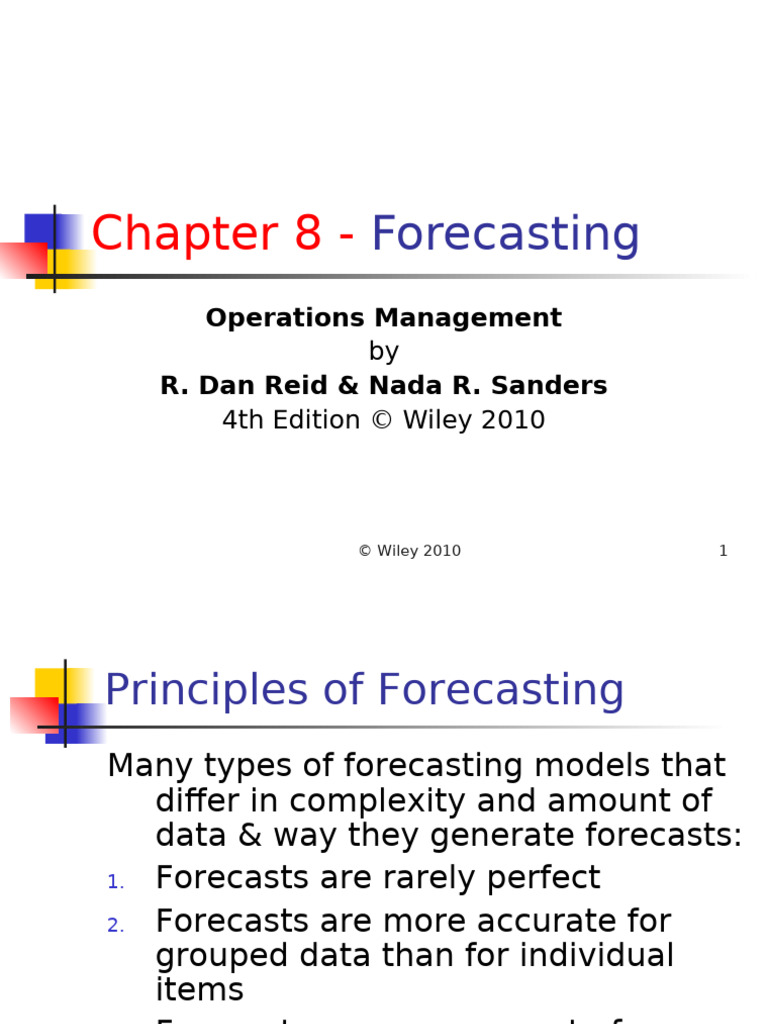 chapter8 | PDF | Forecasting | Linear Regression