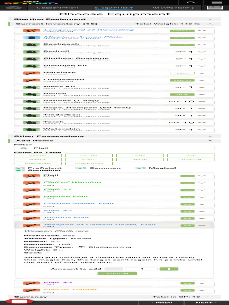 Character Builder D D Beyond Pdf