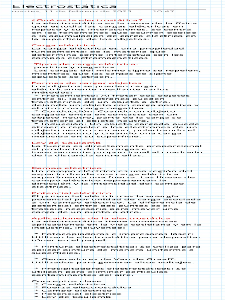 Electrostática | PDF
