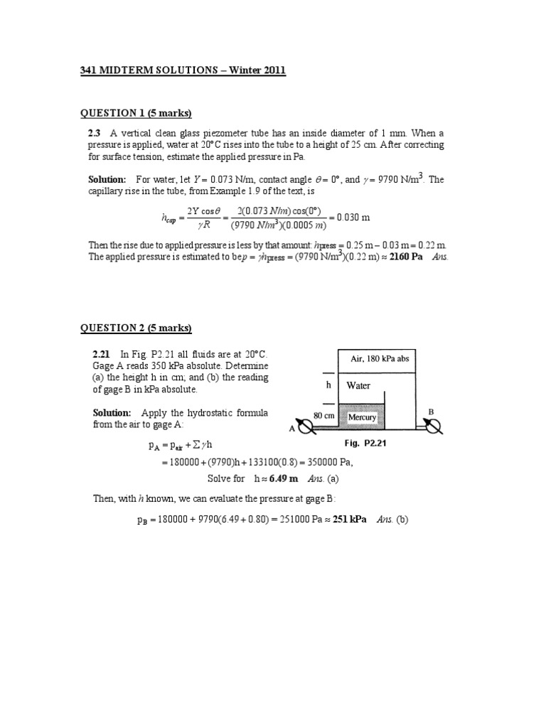 2011 | PDF | Pressure Measurement | Pressure