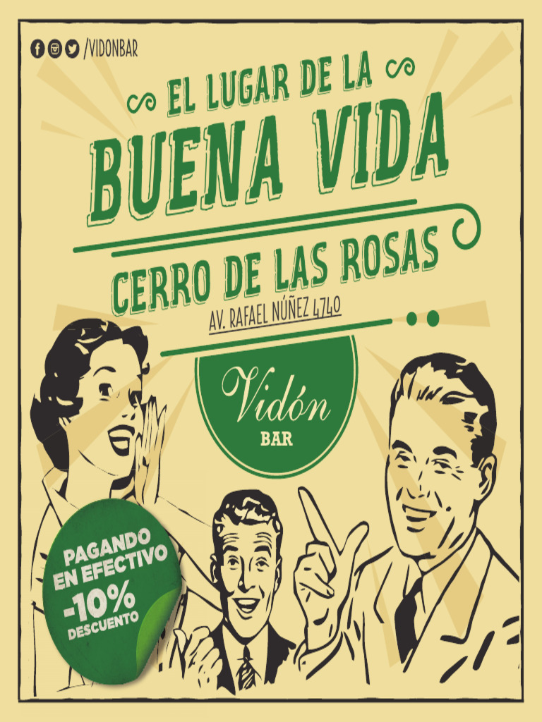 Menú y Descuentos en Vidón Cerro | PDF | Hamburguesas | Cocina