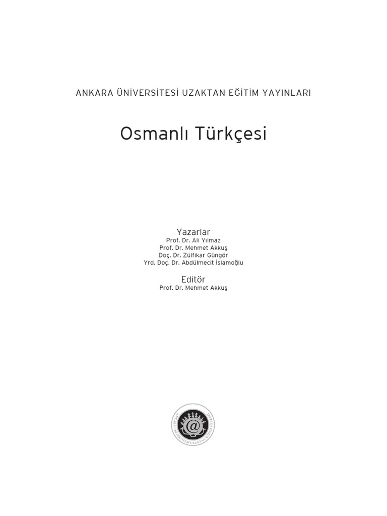 Osmanli Turkcesi | PDF