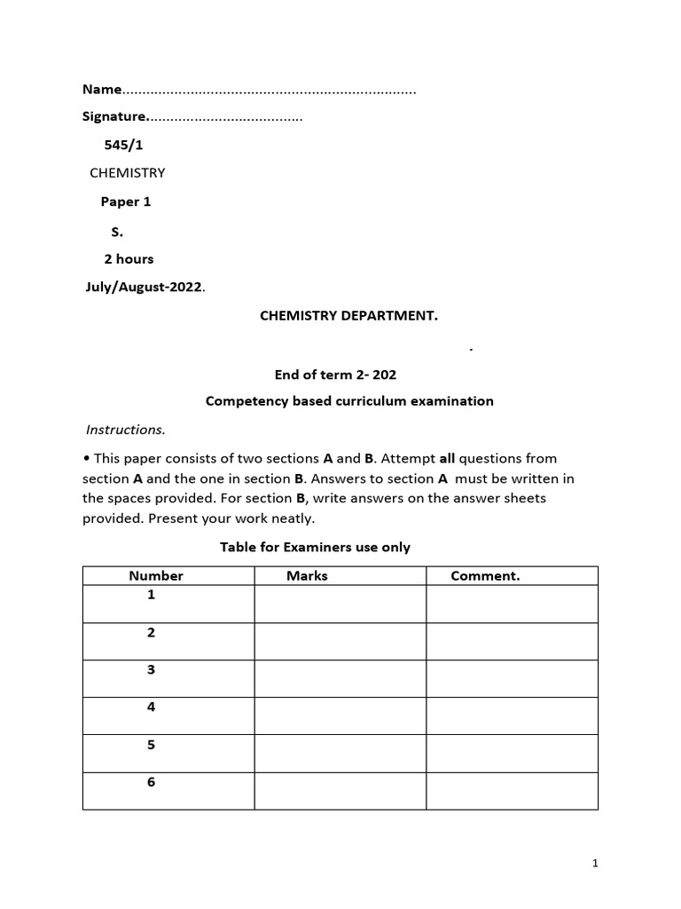 S.3 Chemistry Eot 2 | PDF | Air Pollution | Combustion