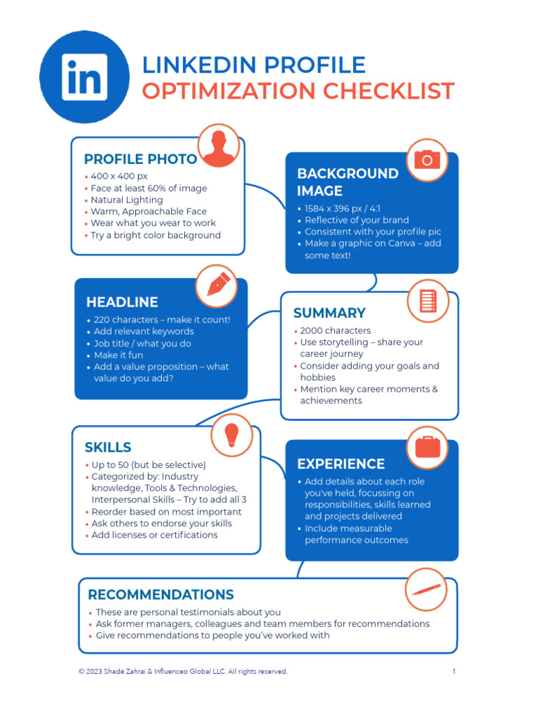 Linkedin Optimization Pdf Linked In Leadership