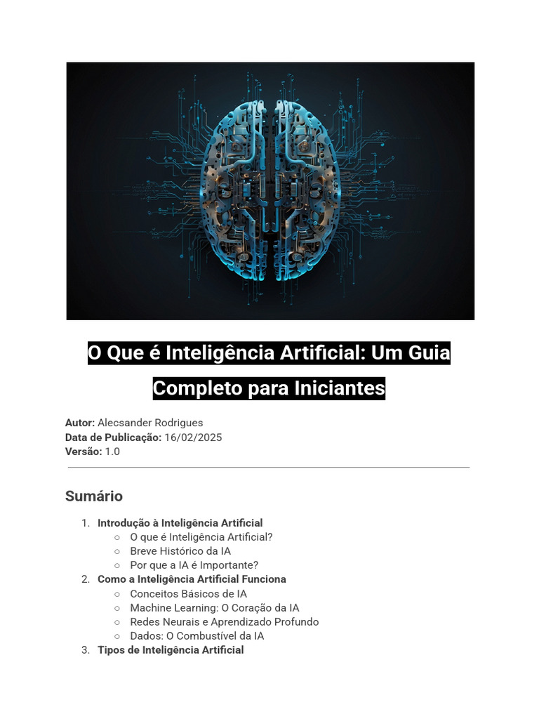Guia Completo de Inteligência Artificial | PDF | Inteligência ...