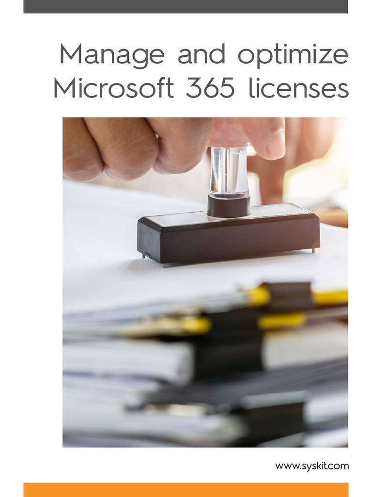 SysKit-Ebook-M365-Licenses | PDF | Microsoft | Cloud Computing