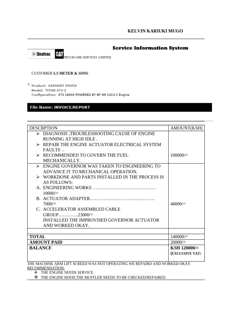 SS Meter Paver Invoice | PDF