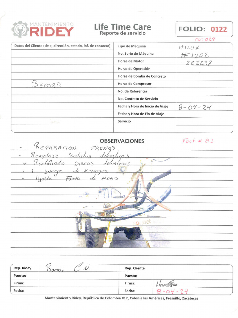 Mantenimiento Unidad 1202 | PDF