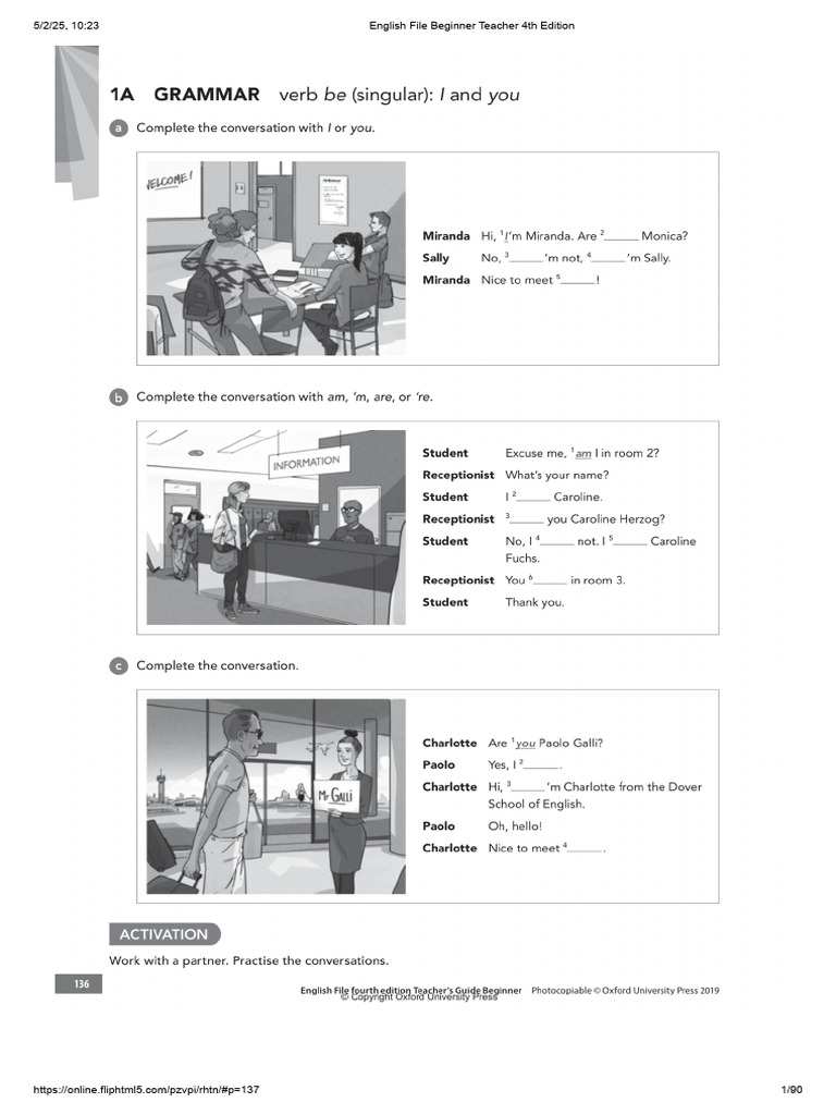 English File Beginner Teacher Guide | PDF