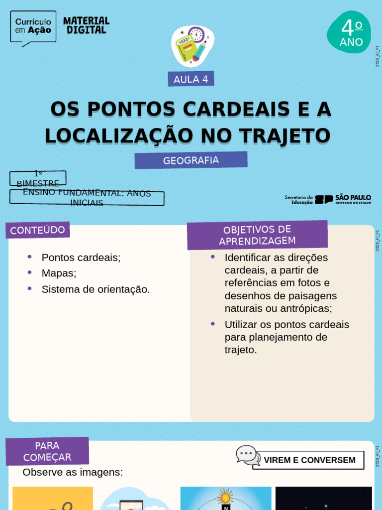 4 - Os Pontos Cardeais e Localização No Trajeto | PDF | Bússola