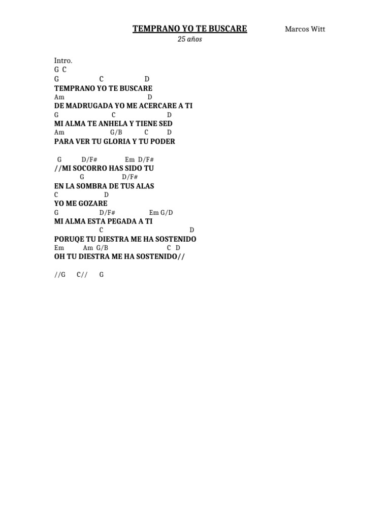Temprano Yo Te Buscaré | PDF