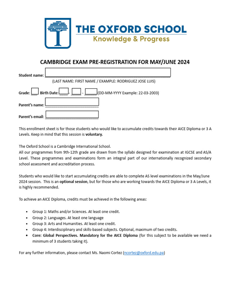 12th Grade Enrollment Sheet | PDF | Educational Stages | Qualifications