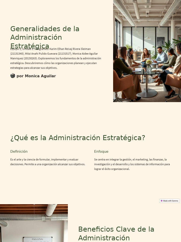 Generalidades de La Administracion Estrategica | PDF | Gestión estratégica | Negocios económicos