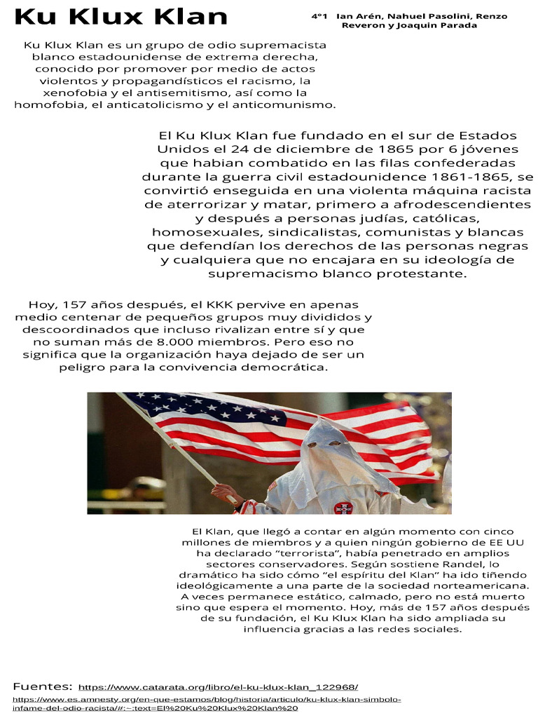 Ku Klux Klan | PDF