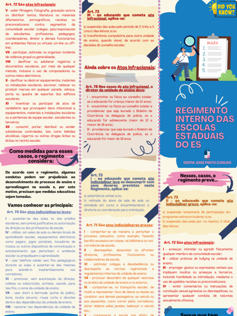 Folder Regimento (A4 (Horizontal) ) | PDF | Aprendizado | Assédio moral ...