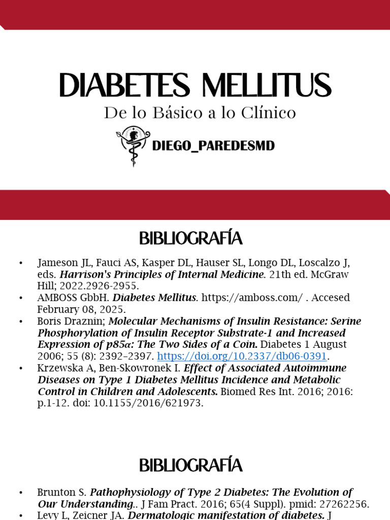 Diabetes - Definición, Fisopatología y Manifestaciones Clínicas ...