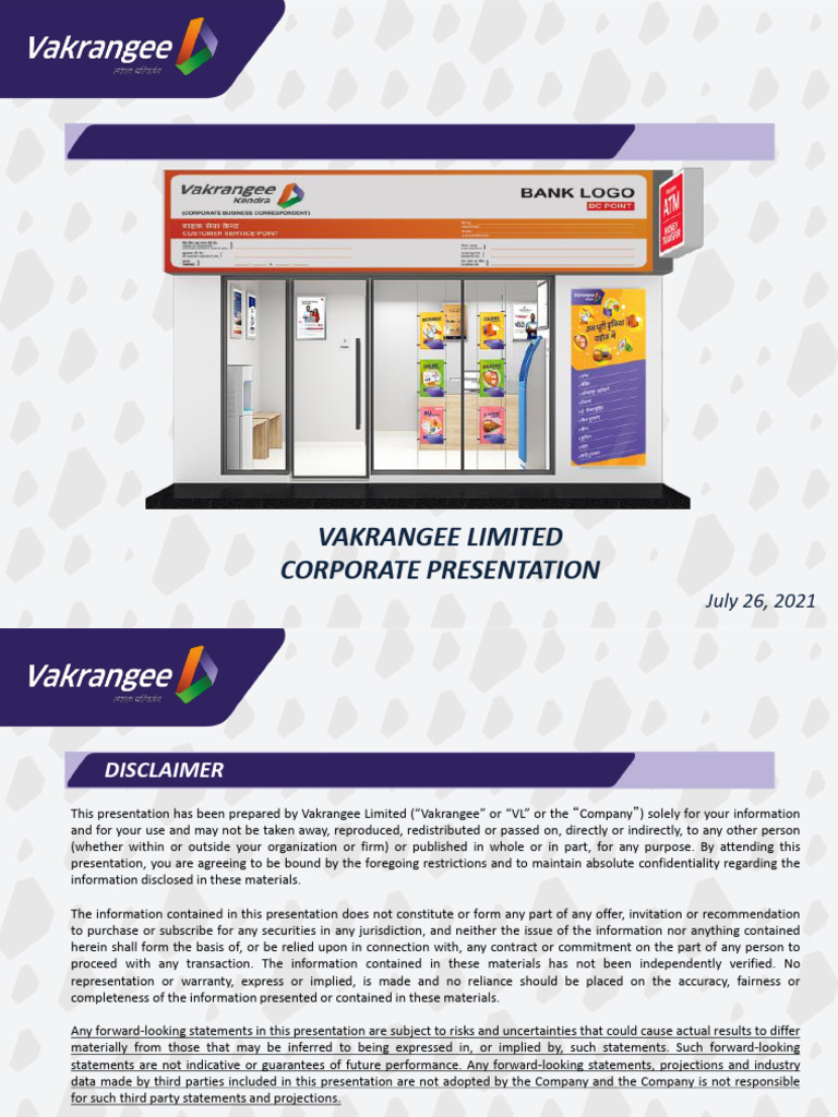 White Label ATM Opportunities with Vakrangee | PDF | Business | Economies