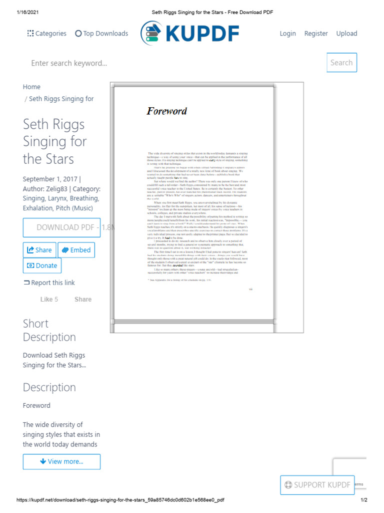 Se Singing for the Stars - Free Download PDF | PDF