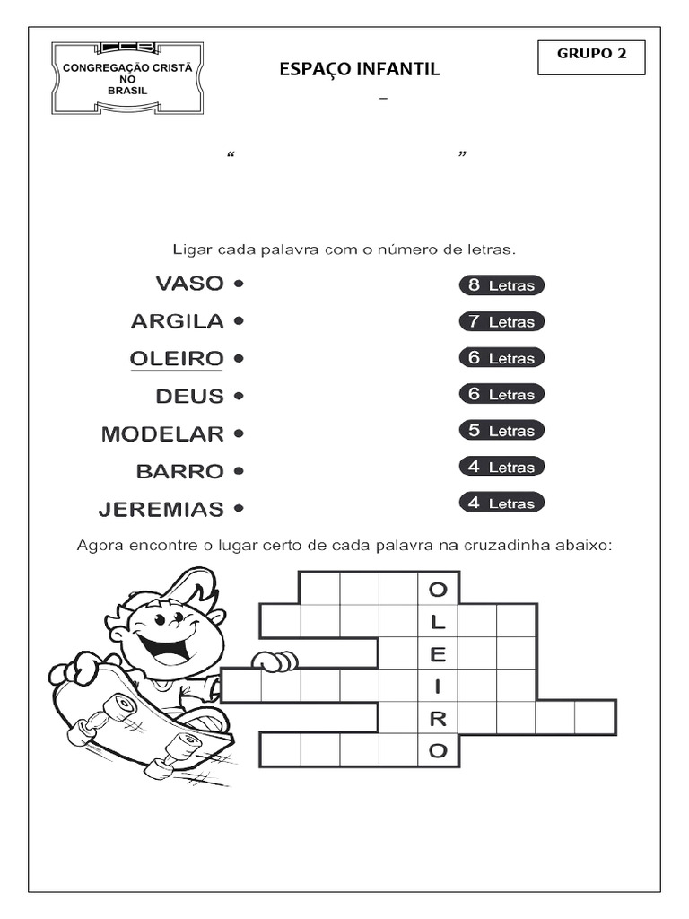 Atividade Grupo 2 Ligar Vaso Do Oleiro Pdf