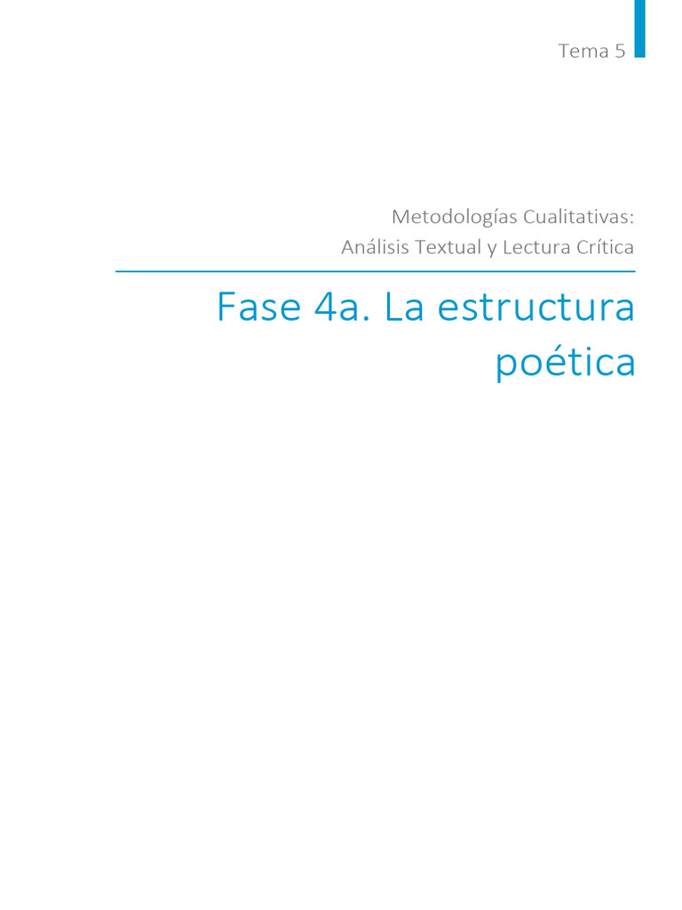 Estructura Poética: Análisis y Composición | PDF | Metro (poesía) | Poesía